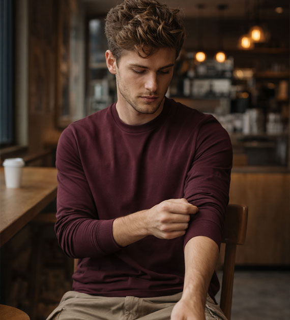 Round Neck Full Sleeves Shirs – Full Time Sports Pakistan